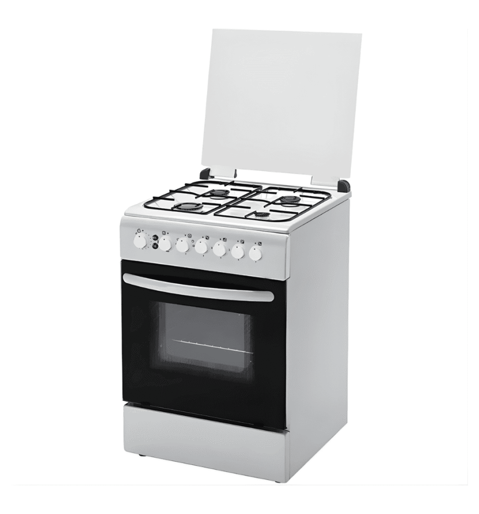 Union Gaz LF60GG40WUG Gas Cooker 60cm | 4-Burner White Gas Oven