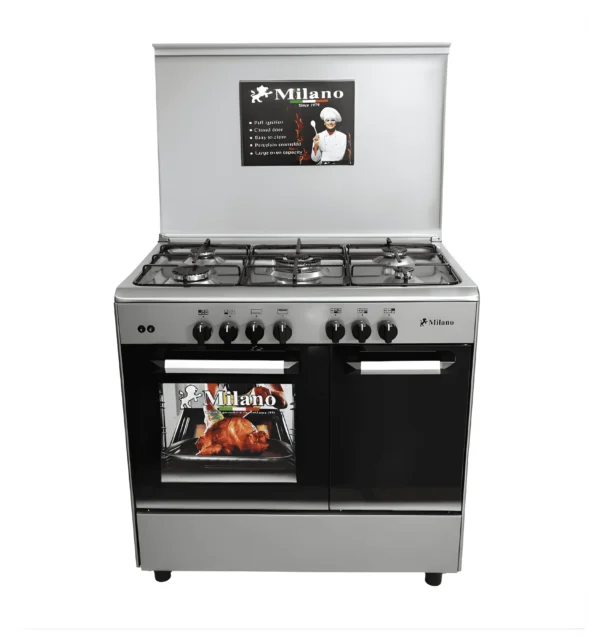 Shop Milano Gas Cooker 90cm 5 Burners GN-95 - Ahmad Taleb